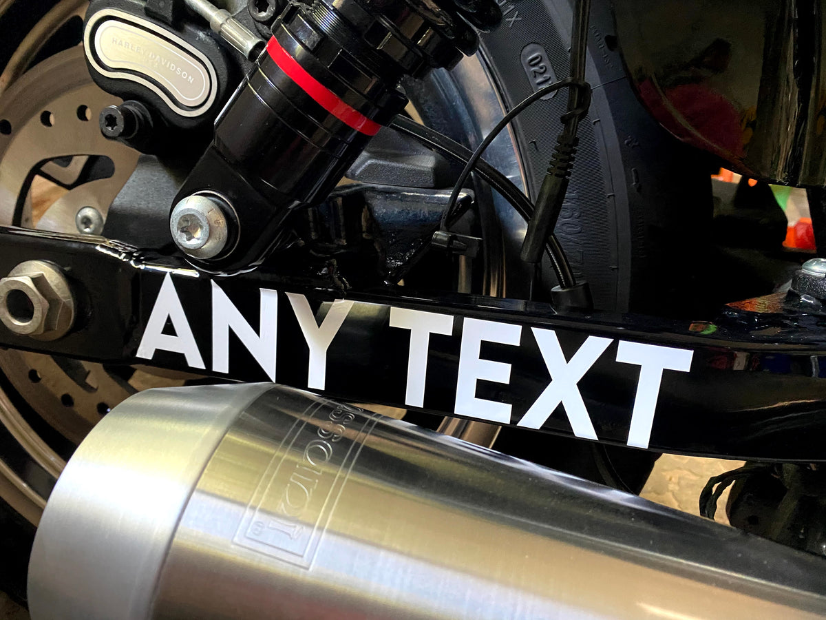 custom DYNA swingarm decals harley davidson sportster – choicecycle